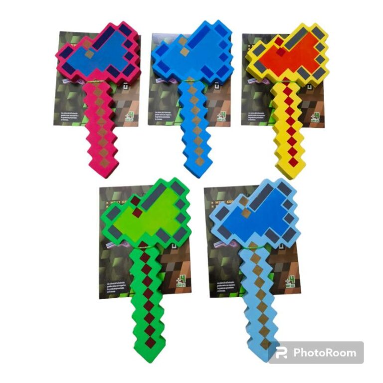 HACHA MINECRAFT GOMA – Mimundojuguetes
